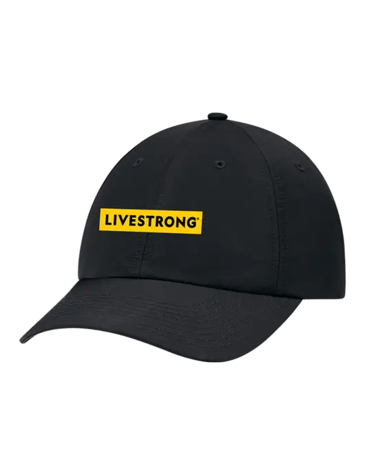 Richardson Relaxed Performance Lite Black Cap w/LIVESTRONG Logo