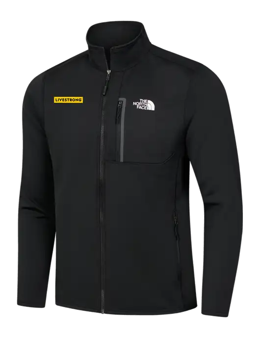 North Face Black Skyline Full-Zip Fleece Jacket w/LIVESTRONG Logo