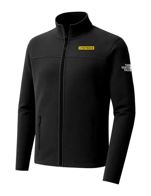 The North Face Aim Full-Zip Black Fleece Jacket w/LIVESTRONG Logo