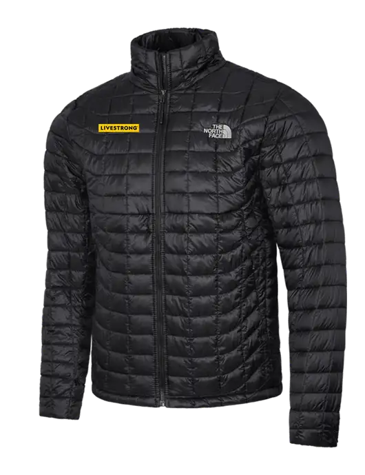 North Face Matte Black ThermoBall Trekker Jacket w/LIVESTRONG Logo