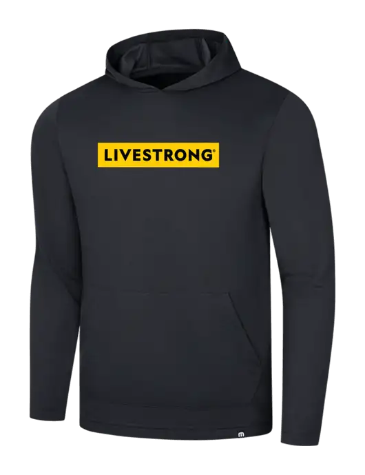 TravisMathew Black Coveside Hoodie w/LIVESTRONG Logo