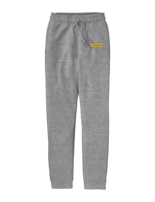Core Fleece Light Grey Jogger w/LIVESTRONG Logo