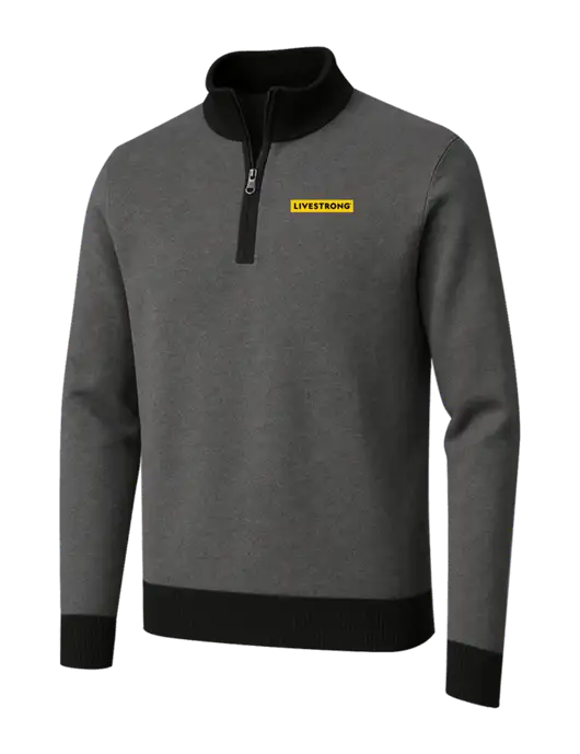 Brooks Brothers Black/Dark Grey Washable Merino Birdseye 1/4-Zip ...