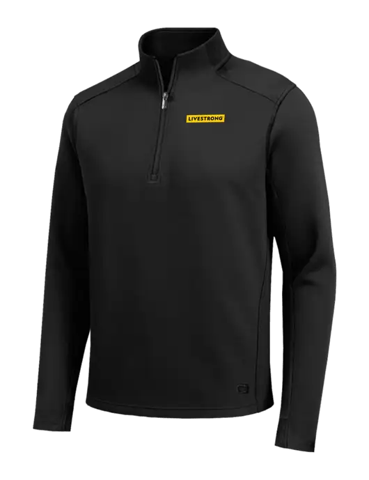 OGIO Transcend Black 1/4-Zip w/LIVESTRONG Logo