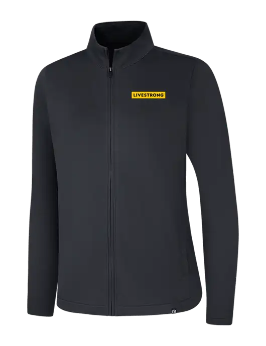 TravisMathew Womens Black Coveside Full-Zip w/LIVESTRONG Logo