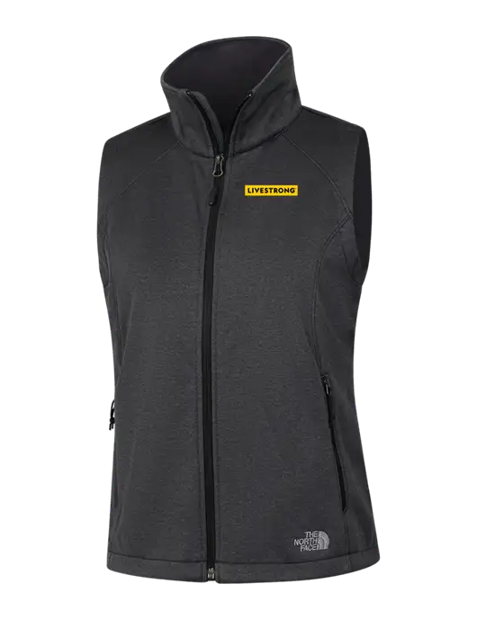 The North Face Womens Dark Grey Heather Ridgewall Soft Shell Vest w ...