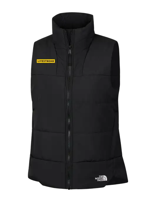 The North Face Womens Black Everyday Insulated Vest w/LIVESTRONG Logo