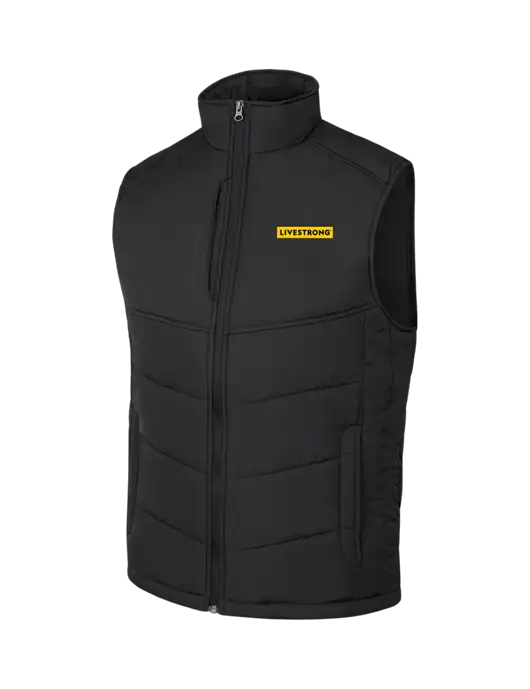 Black/Black Puffy Vest w/LIVESTRONG Logo