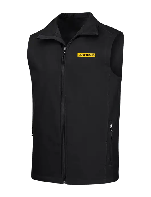 Black Core Soft Shell Vest w/LIVESTRONG Logo