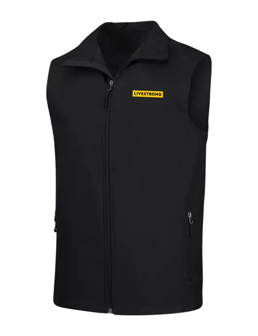 Black Core Soft Shell Vest w/LIVESTRONG Logo