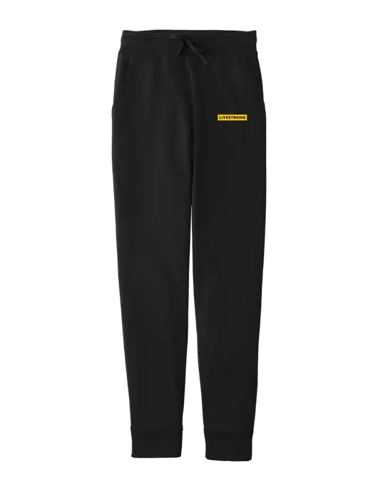 Sport-Wick Black Fleece Jogger w/LIVESTRONG Logo