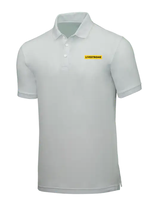 White Core Classic Pique w/LIVESTRONG Logo