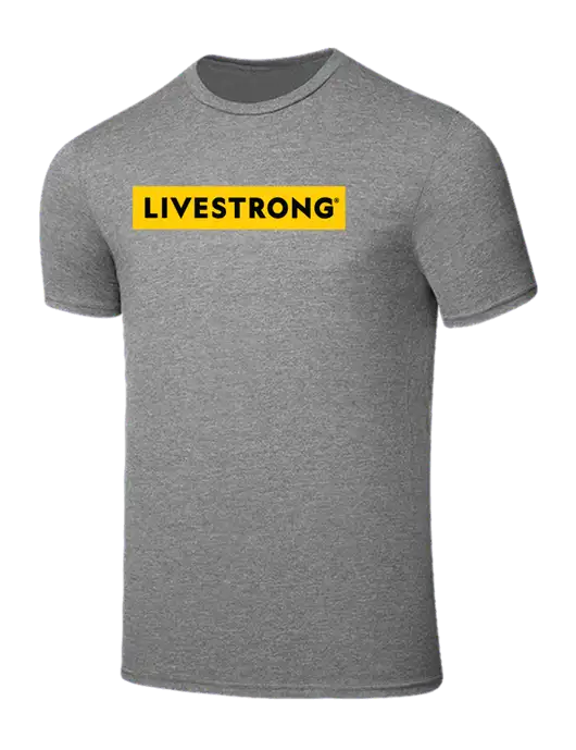 Seriously Soft Grey Frost T-Shirt w/LIVESTRONG Logo