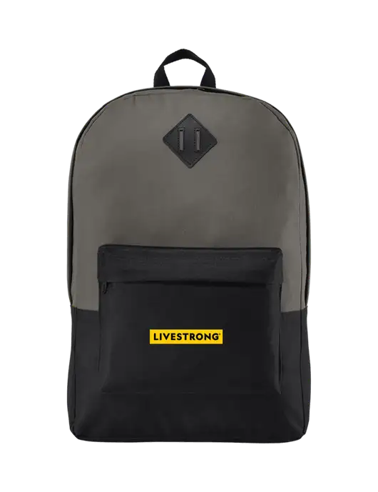 Retro Dark Charcoal/Black Backpack w/LIVESTRONG Logo